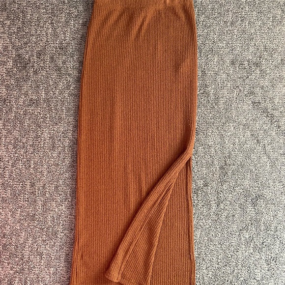Topshop | Skirts | Elegant Rust Maxi Skirt | Poshmark